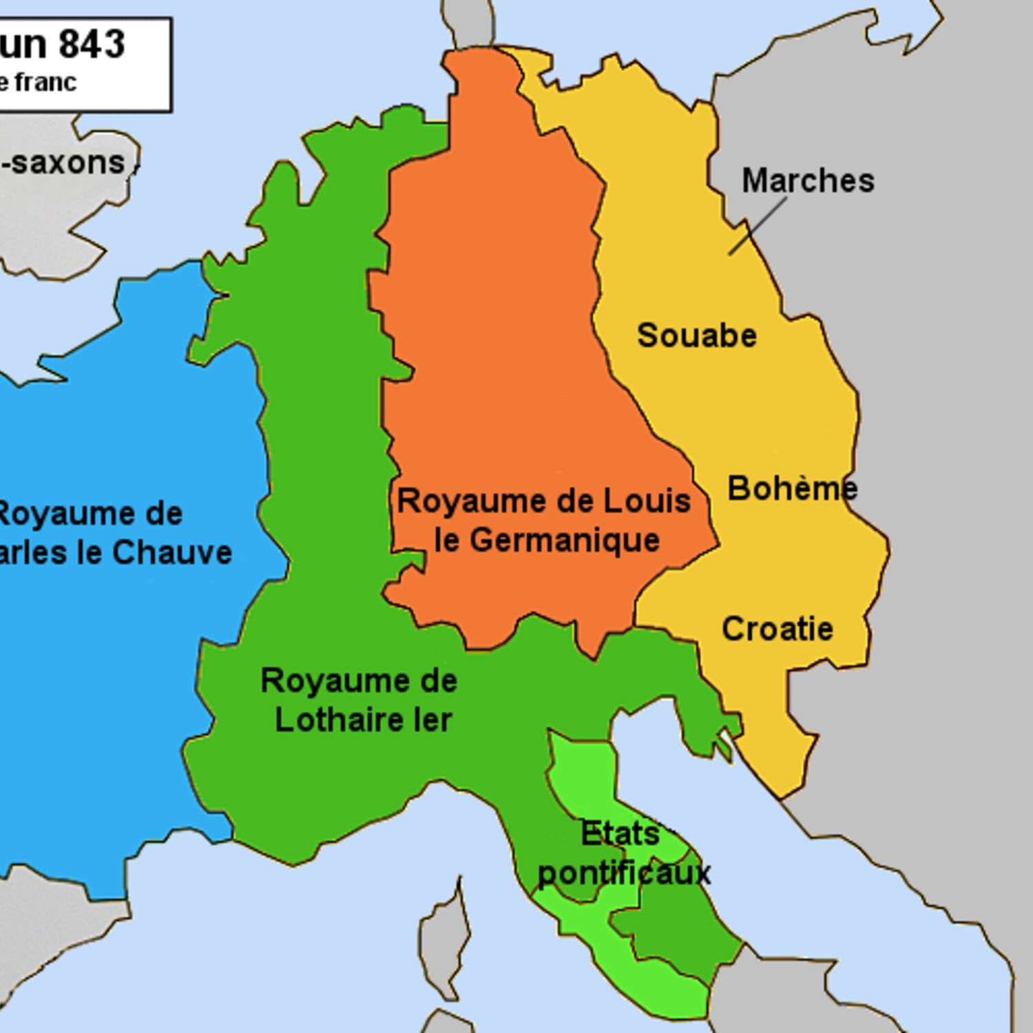 Le traité de Verdun de 843, ancêtre de l’Europe ? - Geo.fr