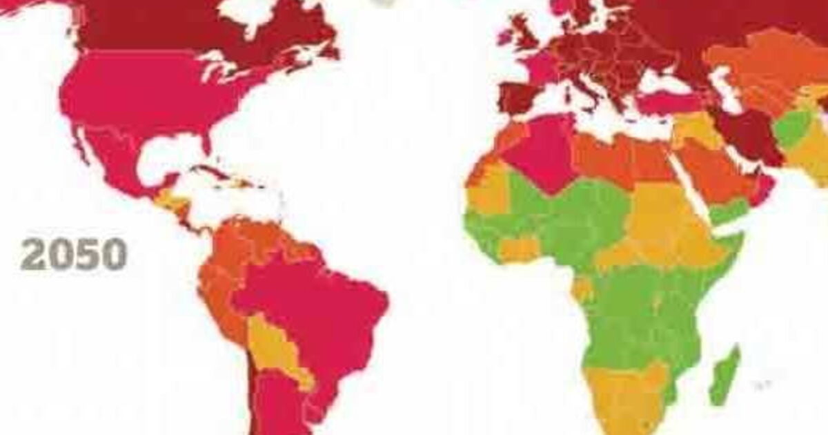 These Staggering Maps Show How Much The World's Population Is Aging
