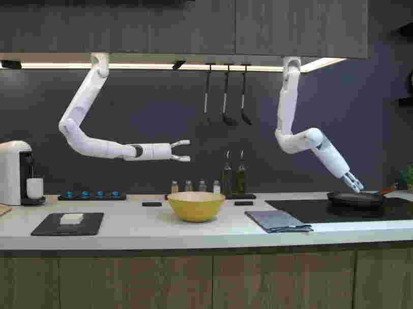Video shows Samsung's AI-powered 'Bot Chef' kitchen assistant slicing ...