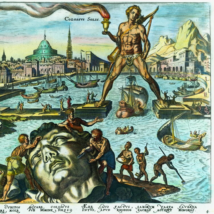 Colosse de Rhodes : l'histoire de la sixième merveille du monde - Geo.fr