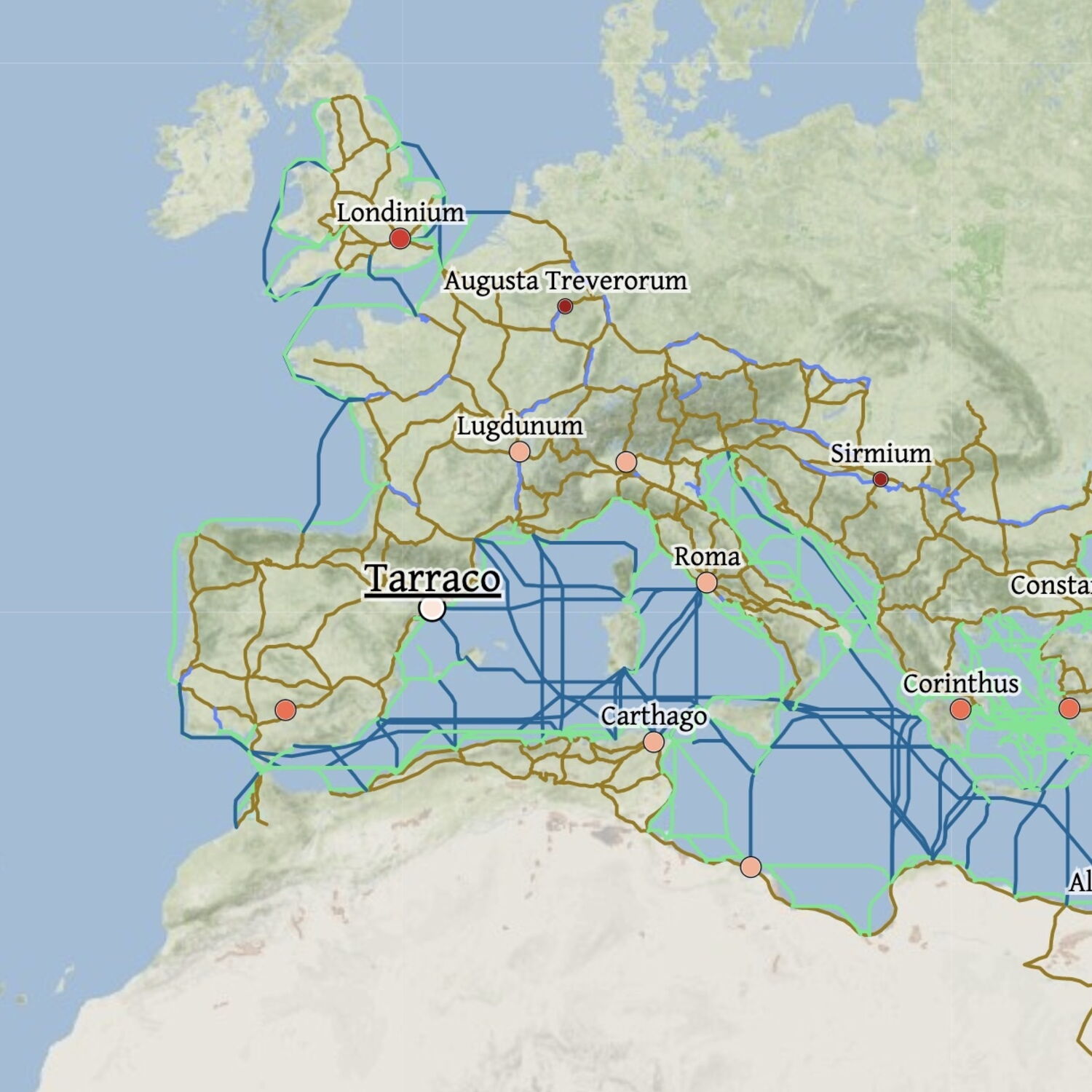 Cette carte interactive révèle les (longs) temps de trajet des voyages de l'Empire romain - Geo.fr