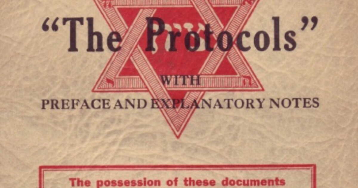 "Les Protocoles des Sages de Sion" : un texte secret... et totalement ...